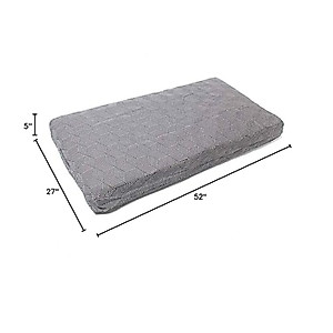 Molly Mutt Large Crib Mattress Cover - Rough Gem Print - Measures 27”x52”x5”- 100% Cotton - Durable - Breathable - Sustainable - Machine Washable Dog Bed Cover