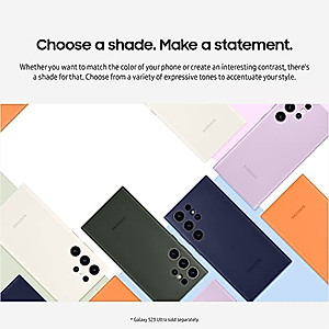 SAMSUNG Galaxy S23 Ultra Silicone Phone Case, Protective Cover w/Color Variety, Smooth Grip, Soft and Sleek Design, US Version, EF-PS918TGEGUS, Green 6.59 x 3.23 x 0.49 inches