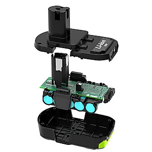 Nicetoro 2packs 3.0Ah Battery Replacement for Ryobi 18V Battery P102 P103 P104 P105 P107 P108 P109 P190 Compatible with Ryobi 18V Cordless Power Tools