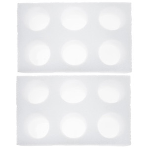 GANAZONO 2Pcs Milk Tea Cup Holder Cup Tray Floating Tray for Pool Takeout Beverage Carrier Foam Drink Carrier Holder Trays Insulated Drink Carrier White Dashboard Pearl Cotton Portable