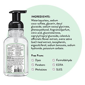 J.R. Watkins Foaming Hand Soap Pump with Dispenser, Moisturizing All Natural Hand Soap Foam, Alcohol-Free, Cruelty-Free, Use as Kitchen or Bathroom Soap, Vanilla Mint, 9 fl oz, 3 Pack