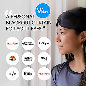 Nidra Sleep Mask for Men Women, Blue 3D Blackout Sleeping Mask, Contoured Eye Mask for Lash Extensions, Side Sleepers Eye Cover, Zero Eye Pressure, Travel Eye Shades, Night Blindfolded for Deep Sleep