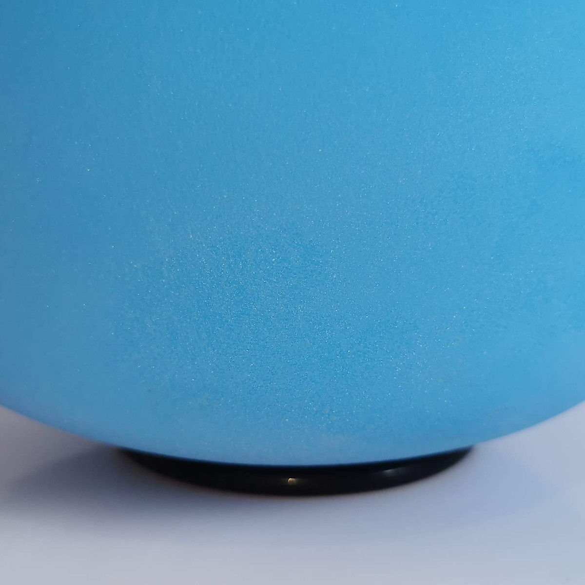 KVKA 432Hz G Note Throat Chakra Blue Color Frosted Quartz Crystal Singing Bowl 10 inch with Carrying Case for Sound Healing