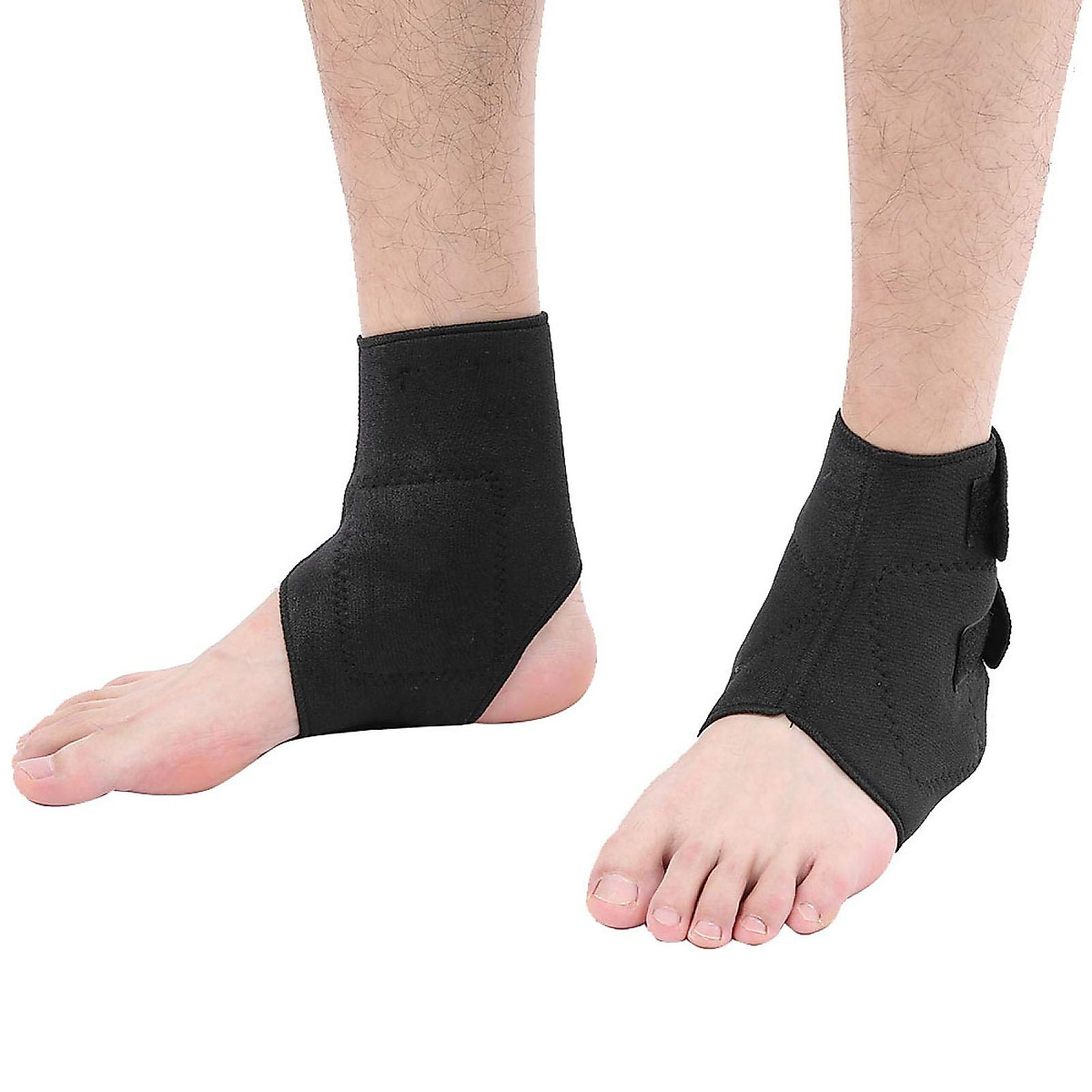 Heated Ankle Brace, Plantar Fasciitis Foot Ankle Wrap with 3 Level Controller for Moist Heat, Injuries Pain Relief for Sprains, Strains, Arthritis, Torn Tendons