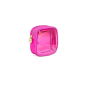 Stoney Clover Lane Women's Nylon Clear Mini Pouch, Fuschia, One Size