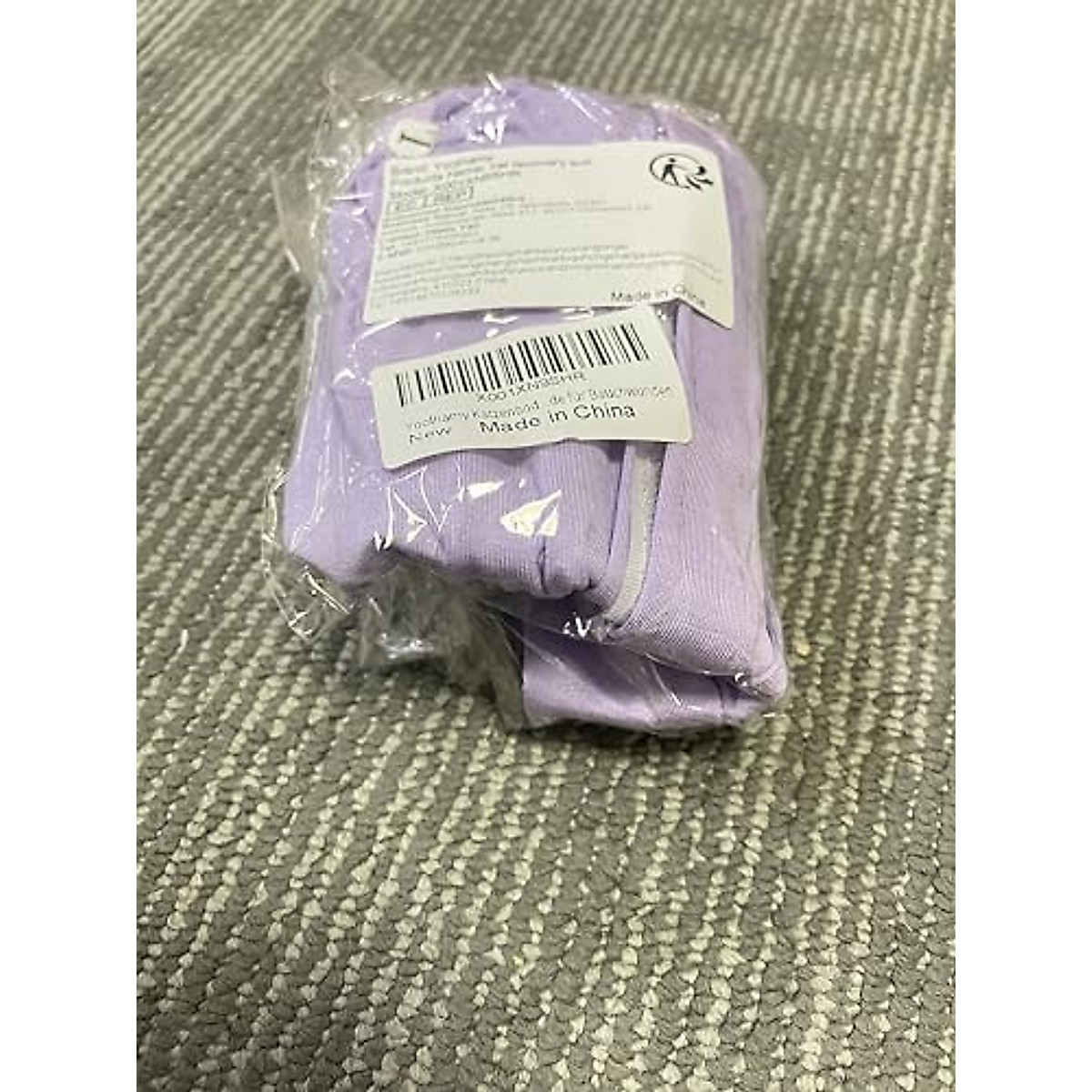 Yoolhamy Cat Recovery Suit for Post After Surgery, Elizabethan Collar & Cone Alternative, Anti-Licking Wound for Abdominal Wounds or Skin Diseases Kitten Bodysuit (Purple, L)