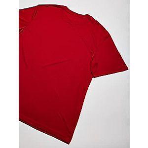 Nautica mens Active Short Sleeve Performance T-shirt T Shirt, Red, Medium US