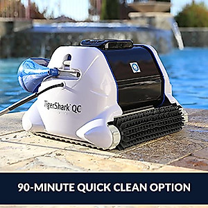 Hayward W3RC9990CUB TigerShark QC Robotic Pool Cleaner with Quick Clean for In-Ground Pools up to 20 x 40 ft. (Automatic Pool Vacuum)
