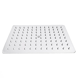 Blue Ocean 10"x7" SHK08 Ultra Thin Premium Stainless Steel Bath Rainfall Shower Head | Adjustable Brass Swivel Ball Joint