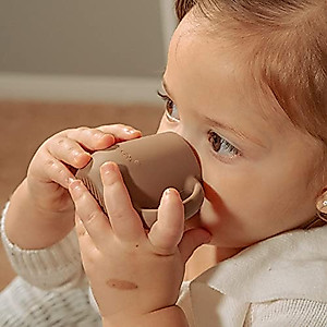 BraveJusticeKidsCo. | Teenie Tiny™ Silicone Developmental Baby-Led Weaning Drinking Cups (2 pack) (Mauve)