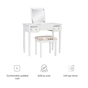 Linon Vanity Set White