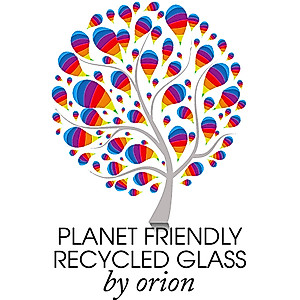 Orion Cobalt Blue Rim Tall Tumbler - 22 oz - Set of 6 - Handmade Mexican Glassware | Hand blown | Vibrant Colors | Restaurant Grade | Lead-Free Drinking Glasses