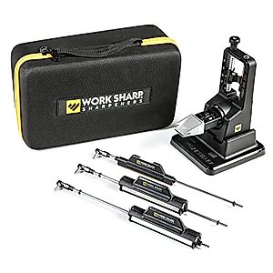 Work Sharp Precision Adjust Elite Knife Sharpener Including Additional Sharpening Stones and Carry Case