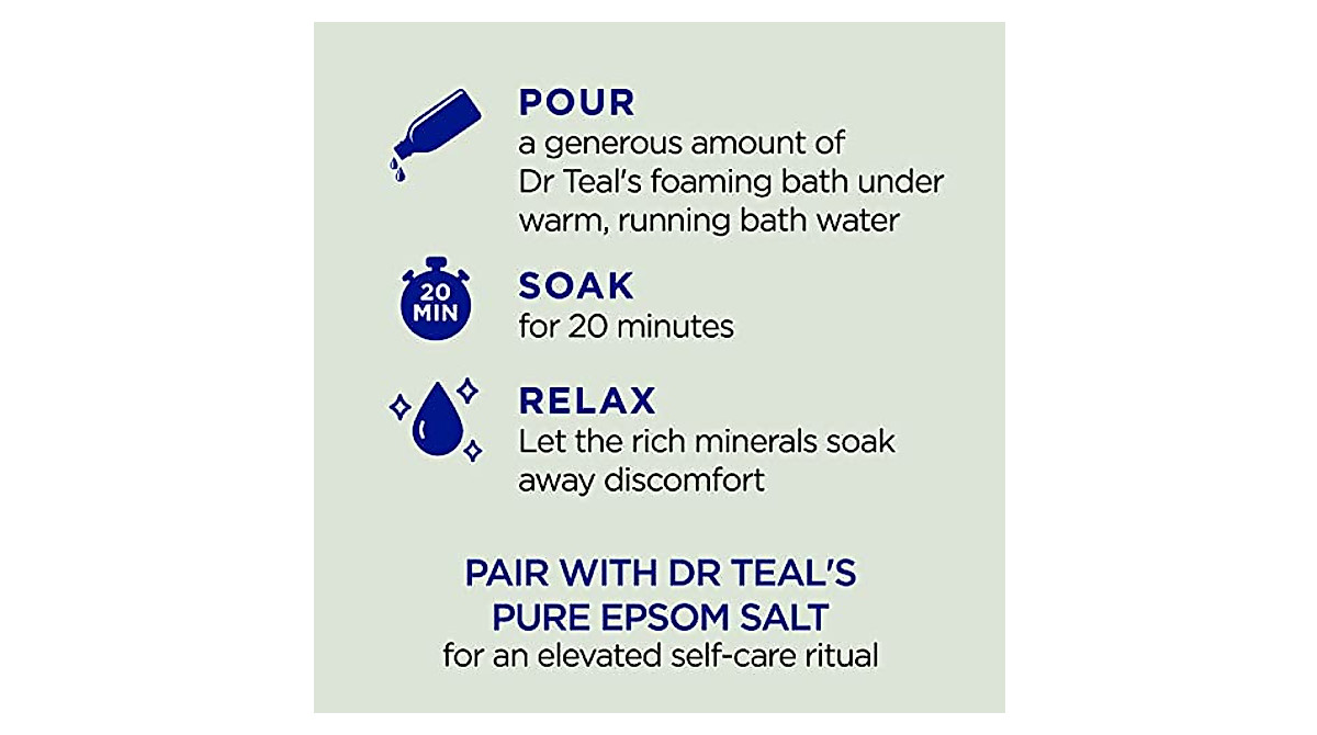 Dr Teal's Relaxing Epsom Salt Bath - 34 fl oz (Pack of 4)