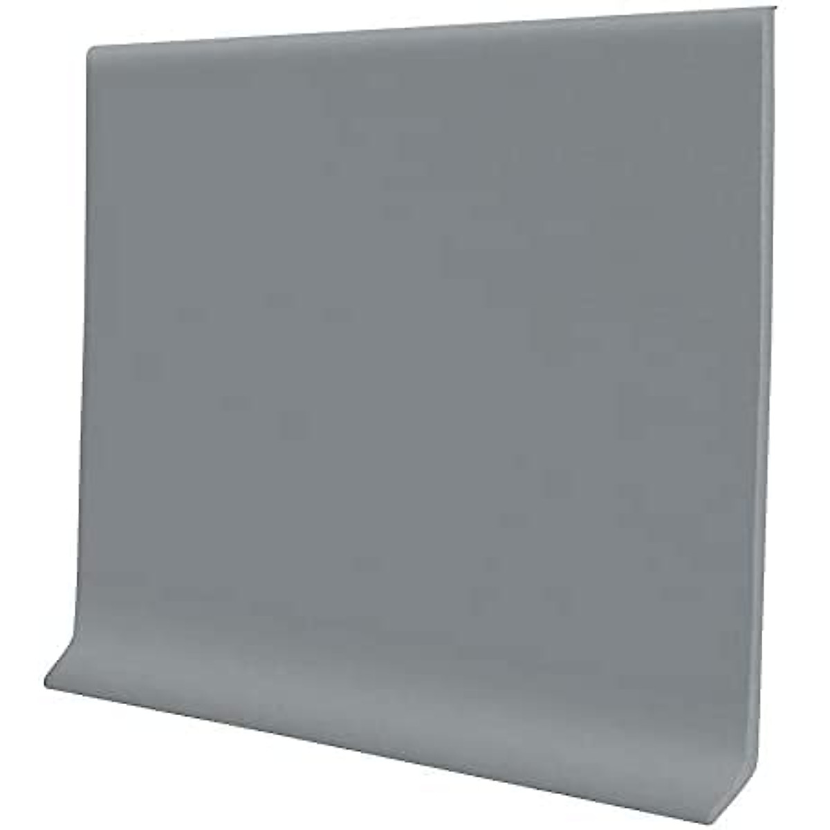 Proflex Gray Vinyl Wall Base 6 inch X 40 ft - Wall Base Trim with Super Strong Peel and Stick Adhesive Back - Flexible Self Stick Vinyl Wall Base - Easy Install Vinyl Floor Base with Toe