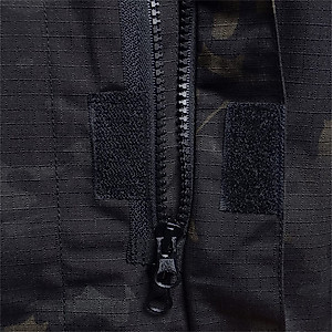 Men's Tactical Suit Army Uniform Camouflage SpeciaLces Soldier Training Combat Uniform Jacket And Pants Ruin Gray XS