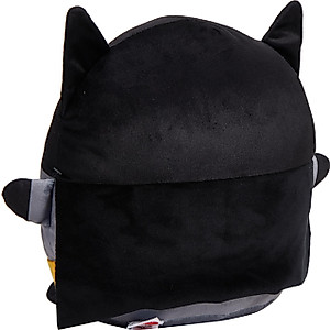 Mattel DC Cuutopia Batman Plush Toy, Super Hero Soft Rounded Pillow Doll, 10-inch Character Collectible