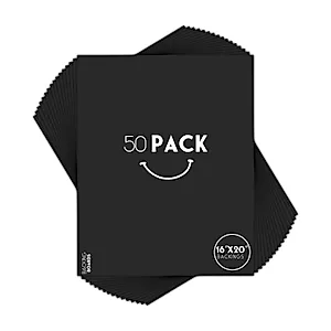 50 16x20 UNCUT mat matboard Black Color
