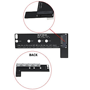 Lzcdelyxiao NVME SSD Convertor Card M.2 NGFF M-Key Solid State Disk Compatible with 2014 Mac Mini Late A1347 MEGEM2 MEGEQ2 MEGEN2 with 2 Screws