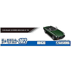 Aoshima Bunka Kyozai 1/24 The Model Car Series No.102 BLMC G/HN5D MG-B MK-3 1974 Plastic Model