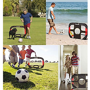 Kidodo Soccer Goal for Backyard Kids Soccer Goals for Kids pop up Soccer Goal net for Toddler Goal net Targets Portable Soccer Goal net Mini Soccer Goal Training Football 1 Goal