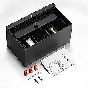 LMP Dusk to Dawn Outdoor Lighting Up and Down Wall Light, 12W LED Porch Lights Outdoor Lights for House, Black Wall Sconce Exterior Wall Lights with IP65 Waterproof, 1160lm, 3500K 1 Pack