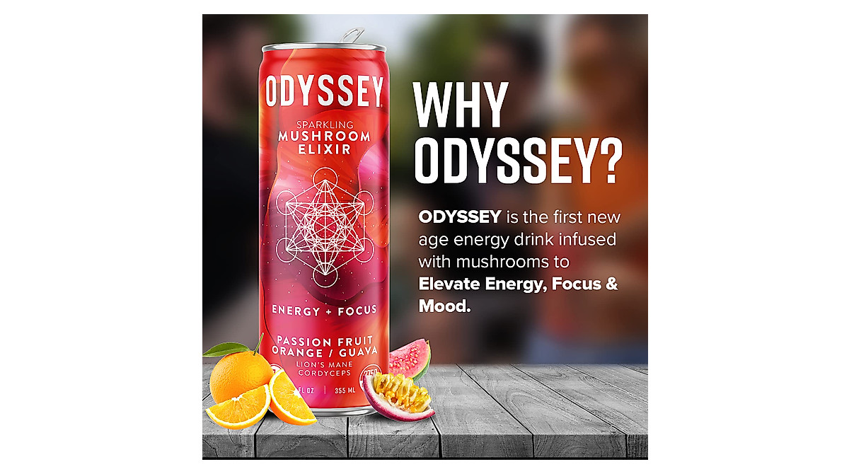 ODYSSEY ELIXIR: Sparkling Mushroom Drink for Energy