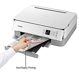 Canon TS6420 All-In-One Wireless Printer, White (Renewed)