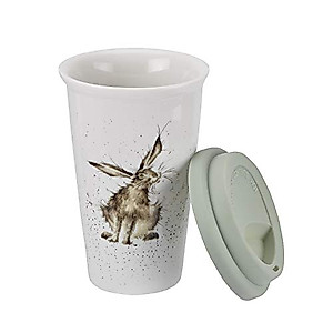 Wrendale WNKE78753-XW Travel Mug, Porcelain, Multi Coloured, 9.5 x 9.5 x 15 cm