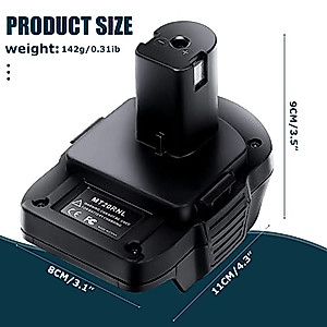 MT20RNL Adapter for Makita 18V Battery to for Roybi 18V Battery，Most Batteries for MAKITA:BL1860B / BL1860 / BL1850B / BL1850 / BL1840 / BL1830B / BL1830 / BL1820 / BL1815 etc.