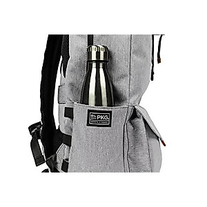 PKG Cambridge (31L) Backpack. 600D Water Resistant Double Layer Construction. 16" Laptop (Light Grey/Tan)
