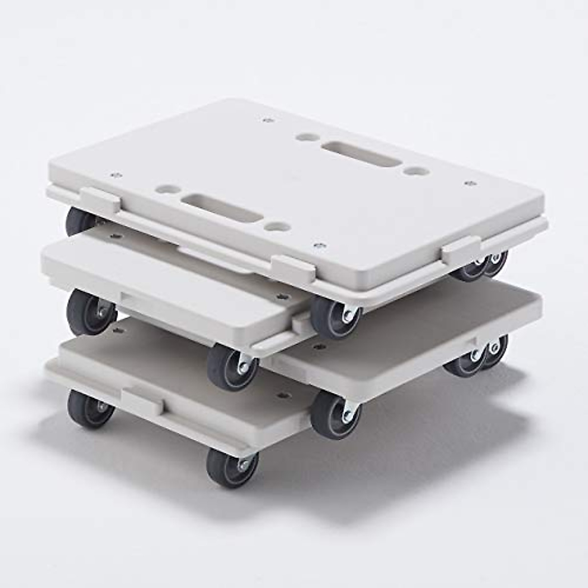 MUJI 82007848 Polypropylene Flat Dolly That Can be Connected to Vertical or Horizontal, Approx. Width 10.8 x Depth 16.1 x Height 3.0 inches (27.5 x 41 x 7.5 cm)