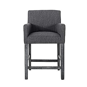 Christopher Knight Home Armga Upholstered 26 inch Counter Stool - Charcoal/Gray