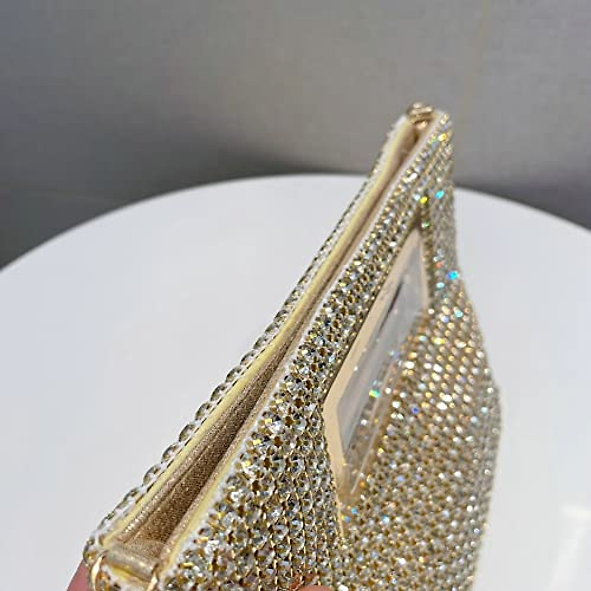 Halemet Rhinestone Crossbody Bags for Women Elegant Evening Bag Satchel Crossbody Bag Purses for Wedding Party 2023