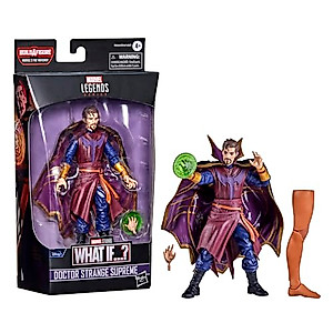Avengers Marvel Legends Series 6-inch Scale Action Figure Toy Doctor Strange Supreme, Premium Design, 1 Figure, 1 Accessory, and Build-a-Figure Part