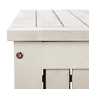 Safavieh PAT7037C Outdoor Abri White Storage Cushion Box