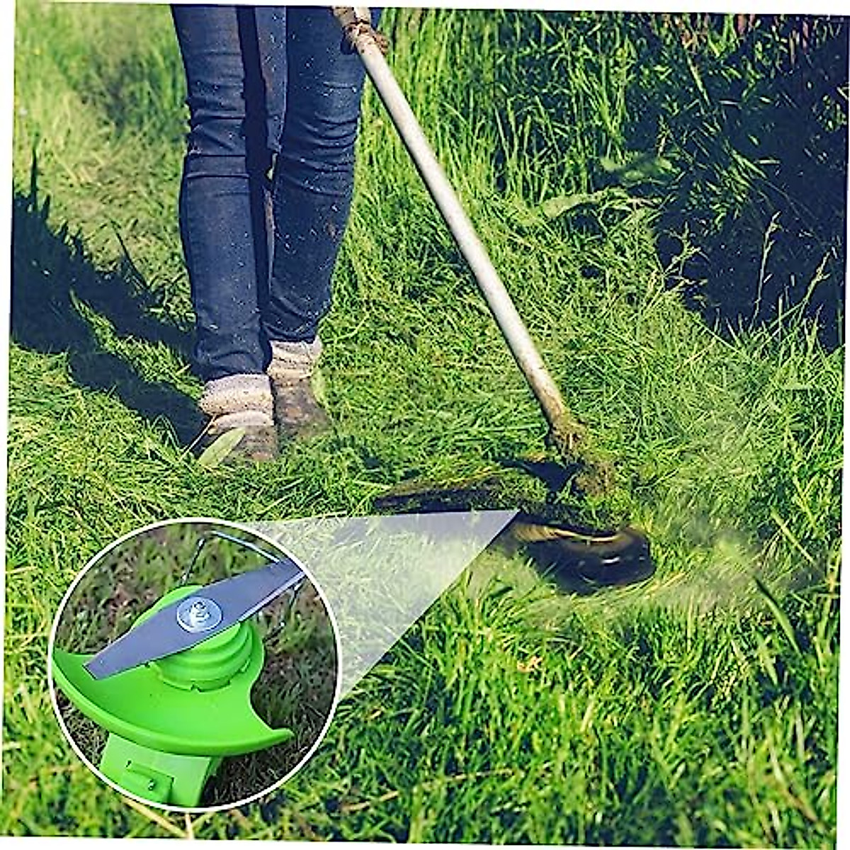 GANAZONO Handheld Electric Lawn Mower Grass Guard Outdoor Stuff Electric Tools Electric Whackers Premium Lawnmower Accessories Home Trimmer Plastic Cap Garden Trimming Tools Household