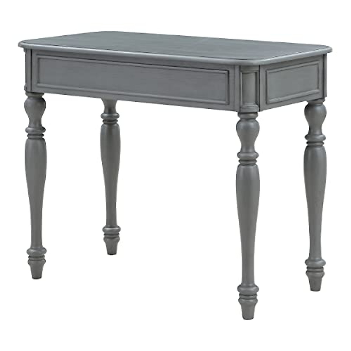 OSP Home Furnishings Country Meadows 36 Inch Writing Desk with Drawer, Plantation Grey