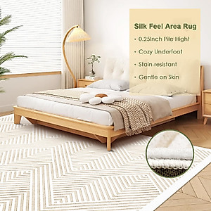 Comfwell Door Mat Indoor Entrance 2x3 Beige Rug Machine Washable Rug, Small Area Rug - Stain & Water Resistant Non Slip - for Entryway; Kitchen; Front Door Indoor Entrance, Beige