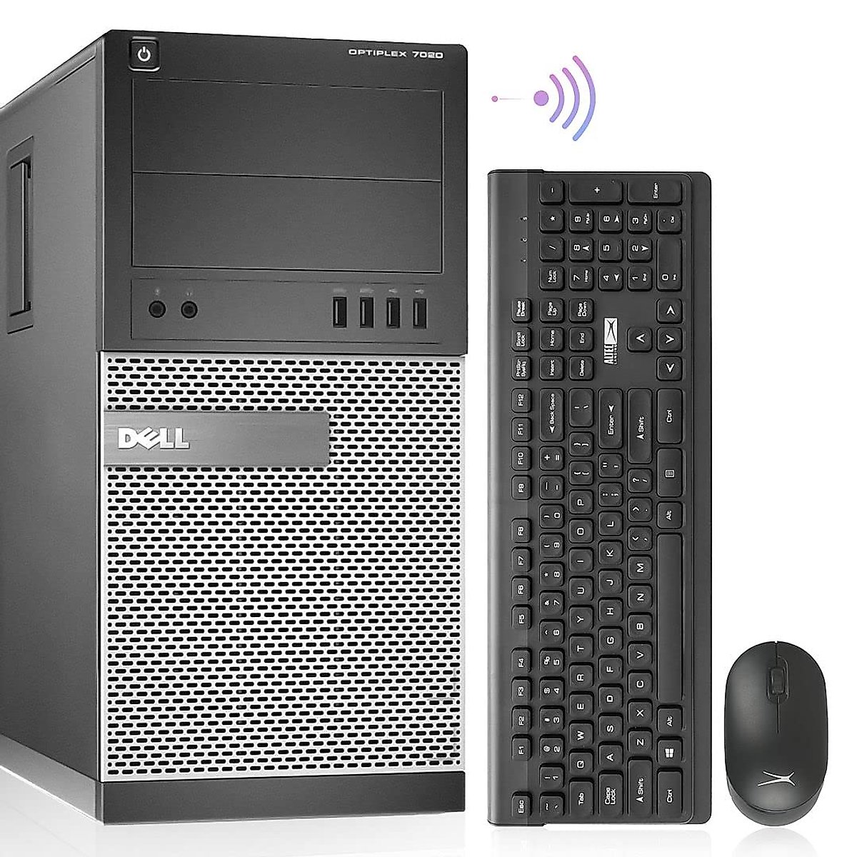 Dell OptiPlex 7020 Tower Computers PC Refurbished Desktop,Intel i7 4790 32GB Ram 1TB SSD,2TB HDD,AC8260 Built-in WiFi,Dual Monitor Support,Altec Wireless Keyboard Mouse,Only by Redstone Computer(Renewed),Windows 10 Pro