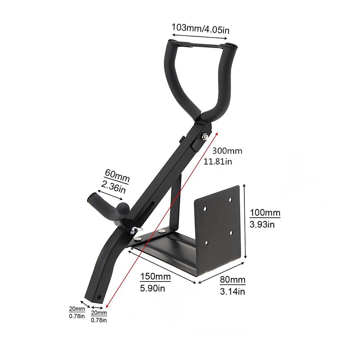 Alto Saxophone Stand - Saxophone Wall Mount - Holds Alto/Tenor Saxophones Securely - Saves Space in the Room