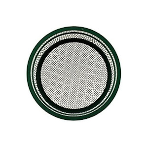 SE 5.5 Inch Mini Stackable Classifier Gold Prospecting Pan - 10 Holes/ Square Inch Stainless Steel Mesh Sifting Pan, Green