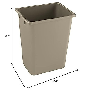 RICHELIEU 36 Qt. Replacement Waste Bin for Cabinet Recycling Pull Out Trash Organizer (Champagne)