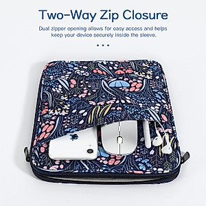 Dadanism 9-11 Inch Tablet Sleeve Bag Carrying Case for iPad 10th Gen 10.9, iPad 9/8/7th Gen 10.2, iPad Air 11", iPad Pro 11 M4 M2 2024, iPad Air5/4 10.9, Galaxy Tab A9+ Plus 11"/S9 FE, Night Blue