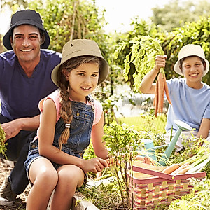 4 Pieces Bucket Hat Sun Hat Packable Travel Hat Beach Fishing Hat for Men Women(Large)