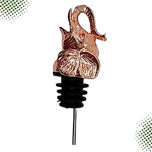 Yarnow Elephant Wine Pourer, Animal Wine Pourer Liquor Pour Spouts Bottle Pourer for Christmas for Bar Party Restaurant (Rose Gold)
