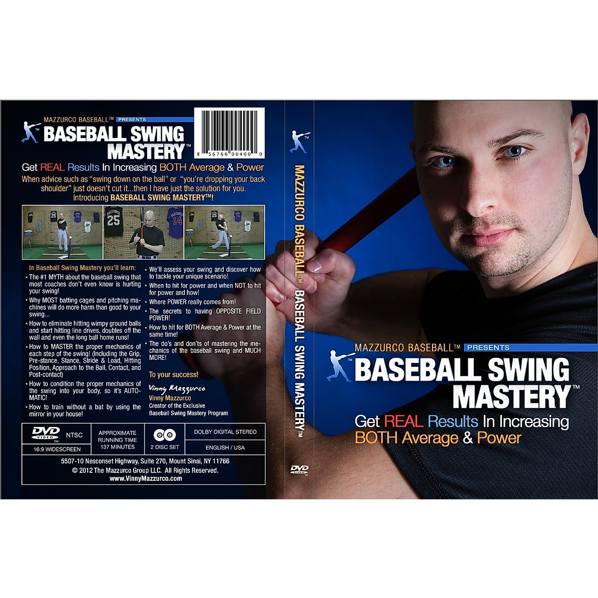 Baseball Swing Mastery - Get Real Results In Increasing Both Average & Power (Baseball Instructional Video - Hitting DVD