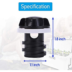 Cooler Drain Plug for Yeti Cooler Plug Replacement Accessories for Yeti, Cooler Wheels Compatible with Yeti's Line of Roadie, Tundra, and Tank Coolers Fit ORCA Coolers (Black, 2 Pack)