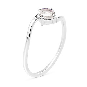 Koral Jewelry Cut Moonstone Square Delicate Ring 925 Sterling Silver Vintage Boho Chic (7)