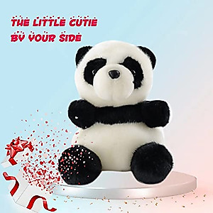 Sew Butiful 8.6" Panda Stuffed Animals Plush, Cute Plushies for Animal Themed Parties Teacher Student Award, Animal Toys for Baby, Boy, Girls, Great for Nursery, Room Decor, Bed (Panda)